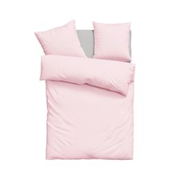 Bettw&auml;sche OTTO HOME "Luisa", rosa, B/L: 135cm x 200cm, 1 Stk., 1 Stk., Renforc&eacute;, B/L: 80cm x 80cm, 2 Stk., Renforc&eacute;, Obermaterial: 100% Baumwolle, Bettw&auml;sche, Bettw&auml;sche, ab Gr. 135x200, auch in PREMIUM Qualit&auml;ten erh&auml;ltlich, Streifen