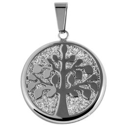 Adelia&acute;s Kettenanh&auml;nger ADELIA&acute;S "Anh&auml;nger &ndash; Lebensbaumanh&auml;nger aus Edelstahl", silber, Schmuckanh&auml;nger, Damen, Edelstahl, Kettenanh&auml;nger, Sch&ouml;ne Geschenkidee zum Jubil&auml;um