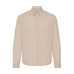 Langarmhemd Blend "Langarmhemd BHDaris", Herren, Gr. M, N-Gr, beige (oyster gray), Obermaterial: 100% Baumwolle CO., Hemden