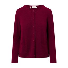 Strickjacke Maerz Muenchen "Maerz Muenchen 244000 Strickjacke Damen Bekleidung", Damen, Gr. 36, bordeaux, 100% Wolle (Merino), Strickjacken Strickjacke