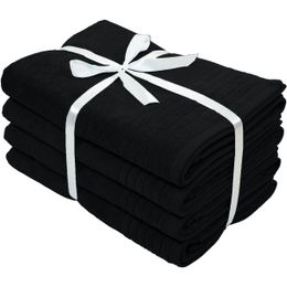 Duscht&uuml;cher OTTO HOME "Sanremo Premium, Premium Handt&uuml;cher, 600 gr/m&sup2;, 70x140cm", schwarz, B:70cm L:140cm, Frottier, Frottier, Handt&uuml;cher, mit Bord&uuml;re, flauschig und weich, dicke Qualit&auml;t, 5 Jahre Garantie