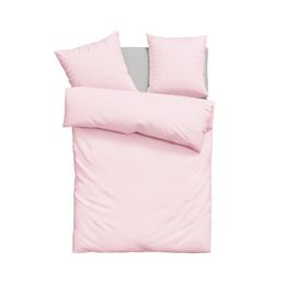 Bettw&auml;sche OTTO HOME "Luisa", rosa, B/L: 155cm x 220cm, 1 Stk., 1 Stk., Renforc&eacute;, B/L: 80cm x 80cm, 2 Stk., Renforc&eacute;, Obermaterial: 100% Baumwolle, Bettw&auml;sche, Bettw&auml;sche, ab Gr. 135x200, auch in PREMIUM Qualit&auml;ten erh&auml;ltlich, Streifen