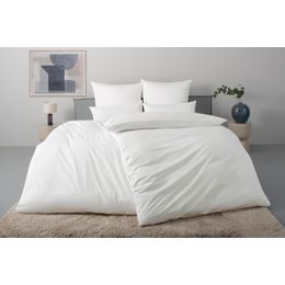 Bettw&auml;sche OTTO HOME "Luisa", wei&szlig;, B/L: 155cm x 220cm, 1 Stk., 1 Stk., Satin, B/L: 80cm x 80cm, 2 Stk., Satin, Obermaterial: 100% Baumwolle, Bettw&auml;sche, Bettw&auml;sche, ab Gr. 135x200, auch in PREMIUM Qualit&auml;ten erh&auml;ltlich, Streifen