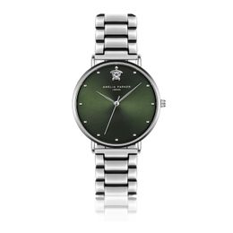 Quarzuhr AMELIA PARKER "AG1-B058S", silber, Armbanduhren, Damen, Quarzuhr