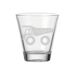 Kinderbecher LUXENTU "Kinderbecher Kipper 215 ml transparent", bunt (transparent), Glas, Trinkgef&auml;&szlig;e, Kinderbecher