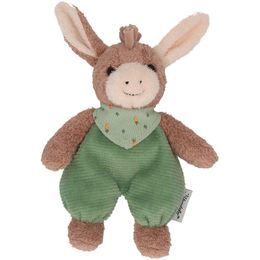 Kuscheltier Sterntaler "Mini Spieltier Emmilius", gr&uuml;n (gr&uuml;n, braun), Pl&uuml;schfiguren, KinderB:11cm H:17cm, Baumwolle, Polyester, Kuscheltier, mit Rassel, B:11cm H:17cm