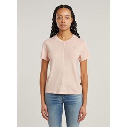 G-Star Raw T-Shirt G-STAR "Overdyed Front Seam Top", Damen, Gr. XS, liquid pink gd, Obermaterial: 100% Baumwolle, Shirts T-Shirt