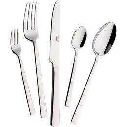 Besteck-Set Mulex "Orlando", silber (edelstahlfarben), 30 Stk., Edelstahl 18/0, Essbesteck-Sets, hochglanzpoliert