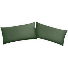 Kissenbezug OTTO HOME "Desner 100% Microfaser, extra weich, allergikerfreundlich", gr&uuml;n, B:40cm L:80cm, Microfaser, Obermaterial: 100% Polyester, Kissenbez&uuml;ge, Kissenbezug, uni Kissenh&uuml;lle, Premium Qualit&auml;t, schnell trocknend, pflegeleicht