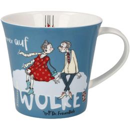 Tasse Goebel "Barbara Freundlieb - Wolke 7", bunt, B:10,5cm H:9,5cm, Fine China-Porzellan, Trinkgef&auml;&szlig;e, Tasse, F&uuml;llmenge 0,35l
