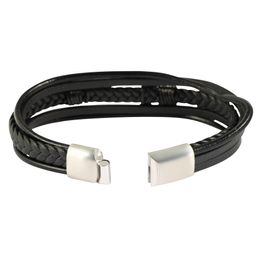 Adelia&acute;s Kettenanh&auml;nger ADELIA&acute;S "Anh&auml;nger &ndash; Gravuranh&auml;nger aus Leder", silber, Schmuckanh&auml;nger, Herren, Leder, Kettenanh&auml;nger, Ideal als Geschenk f&uuml;r besondere Anl&auml;sse