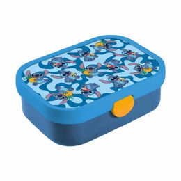 Lunchbox Mepal "Brotdose mit Gabel Stitch Campus 750 ml blau-gelb", bunt (blau, gelb), ABS-Kunststoff, Lebensmittelaufbewahrungsbeh&auml;lter, Lunchbox