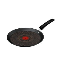 Cr&ecirc;pepfanne Tefal "Experience Unbreakable", schwarz, B:26,4cm H:8,2cm L:43,4cm &Oslash;:25cm, Pfannen, FusionCore Antihaftversiegelung, Induktion, Temperaturanzeiger