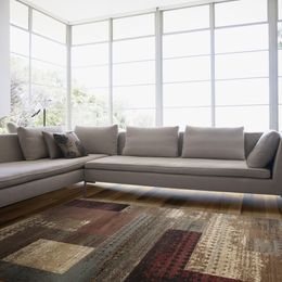 Teppich LIVABLISS "SAINTES", bunt (rot), B:200cm H:13,97mm L:290cm, Polypropylen (PP), Teppiche, Teppich, Teppich im skandinavischen Design f&uuml;r ein modernes, stilvolles Zuhause
