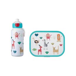 Lunchbox Mepal "Lunchset Campus 400 ml + 700 ml 2er Set", bunt (animal friends), ABS-Kunststoff, Lebensmittelaufbewahrungsbeh&auml;lter, Lunchbox