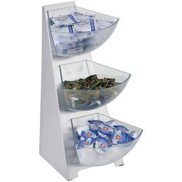 K&uuml;chenregal APS, silber (silberfarben, transparent), B:19cm H:41cm T:24cm, Kunststoff, Regale, Edelstahl/Kunststoff, Inhalt Sch&uuml;tten 1 Liter