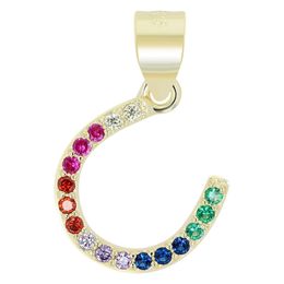 Adelia&acute;s Kettenanh&auml;nger ADELIA&acute;S "Anh&auml;nger aus 925 Silber", gold, Schmuckanh&auml;nger, Damen, Silber 925 (Sterlingsilber), Kettenanh&auml;nger, Ideal zum Verschenken &ndash; schlicht und stilvoll