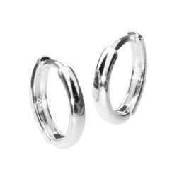 Klappcreolen OSTSEE-SCHMUCK "- Babsi 14.28 - Silber 925/000 -" Gr. 14, silber (silber 925, silberfarben, wei&szlig;), Ohrringe, Damen, 14, Klappcreolen