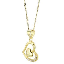 Adelia&acute;s Kettenanh&auml;nger ADELIA&acute;S "Anh&auml;nger &ndash; Herz Herzanh&auml;nger aus 925 Silber mit Zirkonia", gold, Schmuckanh&auml;nger, Damen, Silber 925 (Sterlingsilber), Kettenanh&auml;nger, Ein kleines Geschenk mit gro&szlig;er Wirkung