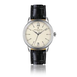 Quarzuhr PHILIPP BLANC "PB1-S070S", schwarz croco, Armbanduhren, Herren, Quarzuhr