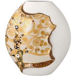Dekovase Goebel "Gustav Klimt Der Lebensbaum", bunt, B:12cm H:13,5cm T:7,5cm, Porzellan, Vasen, 31,5 cm