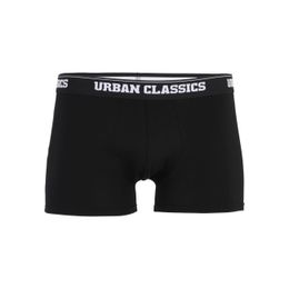 Boxershorts Urban Classics "Urban Classics Accessoires Modal Boxer Shorts Double-Pack", Herren, Gr. L, 1 Stk., schwarz, 52% Modal, 44% Baumwolle, 4% Elasthan, unifarben, Unterhosen
