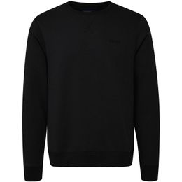 Sweatshirt Blend "BHDOWNTON CREW", Herren, Gr. XXL, schwarz, Sweatware, Obermaterial: 50% Baumwolle, 50% Polyester, unifarben, Basic, slim fit normal, Rundhals, B&uuml;ndchen, Sweatshirts Sweatshirt, aus Baumwollmischung, Slim Fit, mit Rundhalsausschnitt