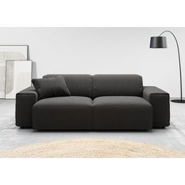 2,5-Sitzer Home Affaire "Glimminge auch in Breitcord, Feincord + Easy care-Bezug", grau (anthrazit), B:214cm H:71cm T:101cm, 100% Polyester, Sofas, besondere Kedern&auml;hte, Zierkissen