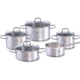 Topf-Set Fissler "Viseo", silber (silberfarben), T&ouml;pfe, Made in Germany,Induktionsgeeignet
