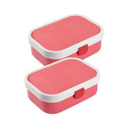 Lunchbox Mepal "Brotdosen mit Einsatz Campus 700 ml 2er Set", pink (pink, pink), ABS-Kunststoff, Lebensmittelaufbewahrungsbeh&auml;lter, Lunchbox