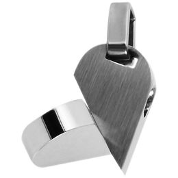 Adelia&acute;s Kettenanh&auml;nger ADELIA&acute;S "Anh&auml;nger &ndash; Herz Herzanh&auml;nger aus Edelstahl", silber, Schmuckanh&auml;nger, Damen, Edelstahl, Kettenanh&auml;nger, Ideal als Geschenk zum einen besonderen Tag