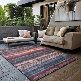 Outdoorteppich OTTO HOME "Nivah, LAGERR&Auml;UMUNG", bunt (multi), B:160cm H:8mm L:230cm, Polyester, Teppiche, Outdoorteppich, Flachgewebe, modern gestreift, In- und Outdoor geeignet