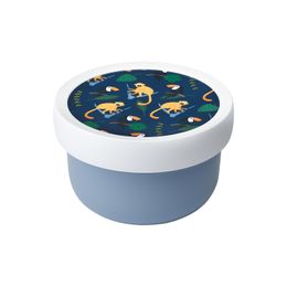 Lunchbox Mepal "Fruchtbox mit Gabel Campus 300 ml", bunt (jungle), L:6,7cm, Kunststoff, Lebensmittelaufbewahrungsbeh&auml;lter, Lunchbox