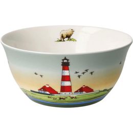 Sch&uuml;ssel Goebel "Scandic Home - North Sea Lighthouses", bunt, B:15cm H:7cm T:15cm, Fine China-Porzellan, Sch&uuml;sseln, Sch&uuml;ssel, aus angenehm leichtem Fine Bone China