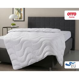 Microfaserbettdecke OTTO HOME "Mailo Bettdecke 135x200 cm, 155x220 cm", wei&szlig;, B:155cm L:220cm, Obermaterial: 100% Polyester. F&uuml;llung: 100% Polyester, Bettdecken, Microfaserbettdecke, Sommer, Winter, Decke, kuschelweicher Microfaser-Feinbatist Bezug