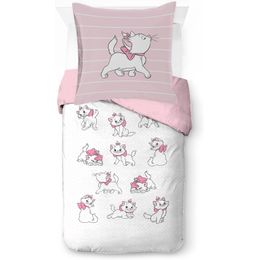 Kinderbettw&auml;sche Disney "Disney Aristocats", rosa, B/L: 135cm x 200cm, 1 Stk., 1 Stk., Linon, B/L: 80cm x 80cm, 2, Linon, Obermaterial: 100% Baumwolle, Bettw&auml;sche, 100% Baumwolle