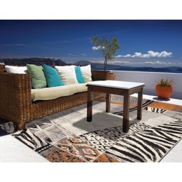 Teppich Gino Falcone "Outdoor-Africa 42" Gr. 2, bunt, B:80cm H:5mm L:165cm, Kunstfaser, Teppiche, Teppich, Flachgewebe, In- und Outdoor geeignet, Wohnzimmer