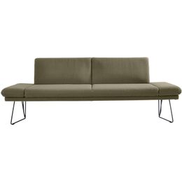 K+w Komfort & Wohnen Essbank K+W KOMFORT & WOHNEN "Pego Polsterbank", gr&uuml;n (salbei 25), B:226cm H:88cm T:66cm, Sitzb&auml;nke, Essbank, Seitenteilverstellung, wahlweise in 206 oder 226cm