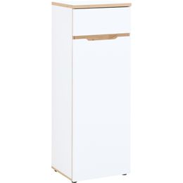 Aktenschrank Innostyle "Memphis Aktenschrank,45x122x38cm (B/H/T)", wei&szlig; (wei&szlig;, artisan eiche), B:45cm H:122cm T:38cm, Holzwerkstoff, MDF, Schr&auml;nke, 1 t&uuml;rig, Soft-Close, ABS-Kantenschutz