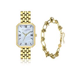 Quarzuhr AMELIA PARKER "SAG7-1", gold, Armbanduhren, Damen, Quarzuhr