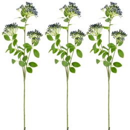 Kunstzweig Creativ green "Viburnumzweig", blau, H:55cm, Kunststoff, Kunstpflanzen, Kunstzweig, mit traumhaft sch&ouml;nen Bl&uuml;ten