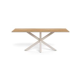 Esstisch ACTONA GROUP "Heaven mit Keramikplatte & stabilem Stahlgestell, mehrere Varianten", grau, wildeiche, B:200cm H:75,5cm T:100cm, Tische, Esstisch, mit einer Keramik-Optik Tischplatte, 200x100x75.5 cm