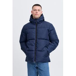 Outdoorjacke Blend "BHELWIN hood jacket", Herren, Gr. XL, blau (marineblaus), Web, Obermaterial: 100% Polyester, unifarben, regular fit normal, Rippb&uuml;ndchen, Jacken Outdoorjacke, Regular Fit, aus Polyester und Kunstfaser, mit Rei&szlig;verschluss