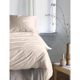 Bettw&auml;sche Irisette "Paris 8000", beige, B/L: 240cm x 220cm, 1 Stk., 2 Stk., Mako-Satin, B/L: 80cm x 80cm, 3, Mako-Satin, Obermaterial: 100% Baumwolle, Bettw&auml;sche, Bettw&auml;sche, hochwertige Uni Premium Bettw&auml;sche mit Rei&szlig;verschluss, 100% Baumwolle