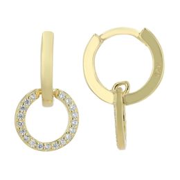 Adelia&acute;s Kettenanh&auml;nger ADELIA&acute;S "Anh&auml;nger aus 925 Silber mit Zirkonia", gold, Schmuckanh&auml;nger, Damen, Silber 925 (Sterlingsilber), Kettenanh&auml;nger, Perfekt zum Verschenken an besondere Menschen