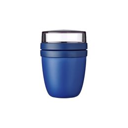 Lunchbox Mepal "Lunchpot Ellipse &oslash; 10.7 cm", blau (vivid blau), Kunststoff, Lebensmittelaufbewahrungsbeh&auml;lter, Lunchbox