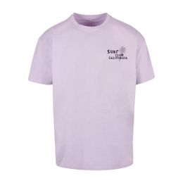 T-Shirt Merchcode "Merchcode Surf Club California Oversized T-shirt", Jungen, Gr. XL, lila, 100% Baumwolle, bedruckt, oversize, Rundhals, Shirts T-Shirt