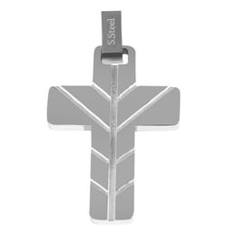 Adelia&acute;s Kettenanh&auml;nger ADELIA&acute;S "Anh&auml;nger &ndash; Kreuz Kreuzanh&auml;nger aus Edelstahl", silber, Schmuckanh&auml;nger, Damen, Edelstahl, Kettenanh&auml;nger, Perfekt als Geschenk f&uuml;r besondere Menschen