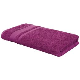 Saunatuch OTTO HOME "Vanessa, 2 Saunat&uuml;cher, 80x200cm, in Standard- und Premium-Qualit&auml;t", lila (beere anthrazit), B:80cm L:200cm, Walkfrottee, Obermaterial: 100% Baumwolle, Handt&uuml;cher, Handt&uuml;cher mit Bord&uuml;re, 100% Baumwolle, einfarbig, weich