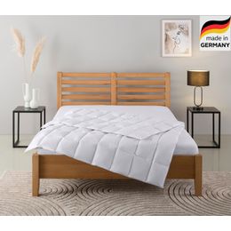 Daunenbettdecke OTTO HOME "Tamins, Bettdecke 135x200 cm, 155x220 cm, Made in Germany", wei&szlig;, B:135cm L:200cm, Bezug: 100% Baumwolle. F&uuml;llung: 100% Daunen, Bettdecken, Sommer, Winter, Decke, Made in Germany, Allergiker geeignet (NOMITE)